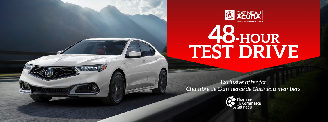Exclusive 24-hour test drive - Gatineau Acura